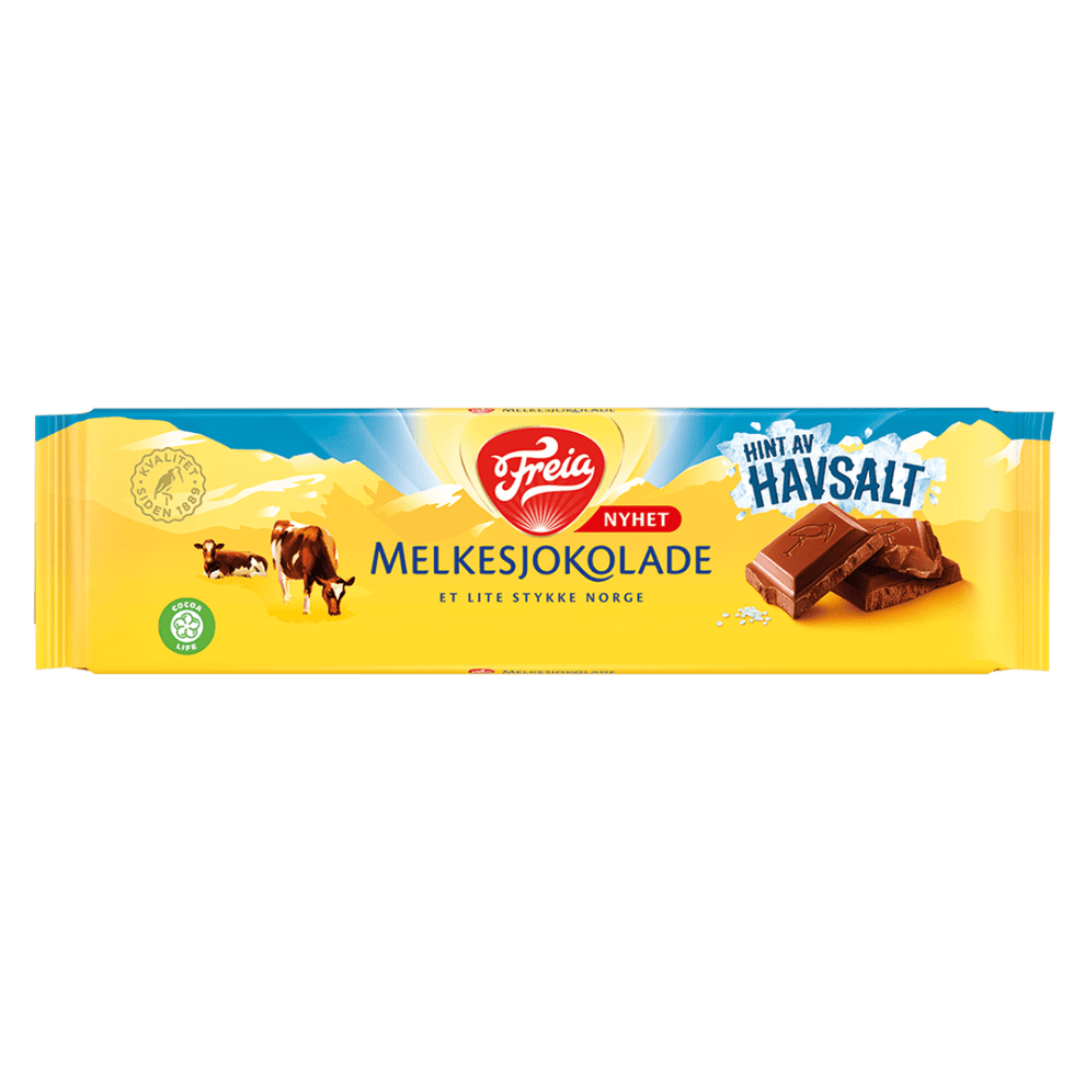 Freia Milk Chocolate Sea Salt 190g – Norwegian Market