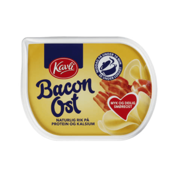 Kavli Bacon Cheese 200g Container – Baconost – Norwegian Market