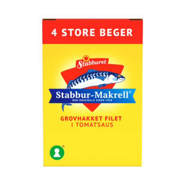 Stabbur-Makrell Omega-3 4x40g – Norwegian Makrell i Tomat with Omega-3 ...
