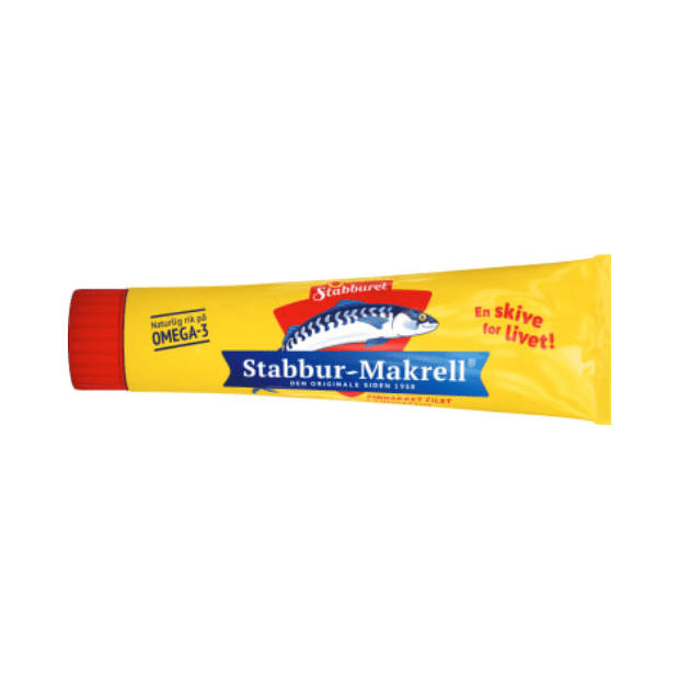 Stabbur-Makrell Tube 185g – Norwegian Makrell i Tomat Tube – Norwegian ...